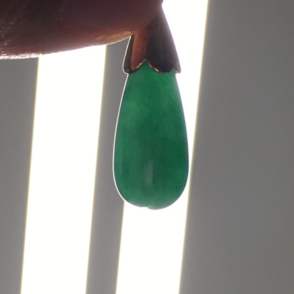 Vintage | Jewelry | Vtg Teardrop Jade Pendant | Poshmark